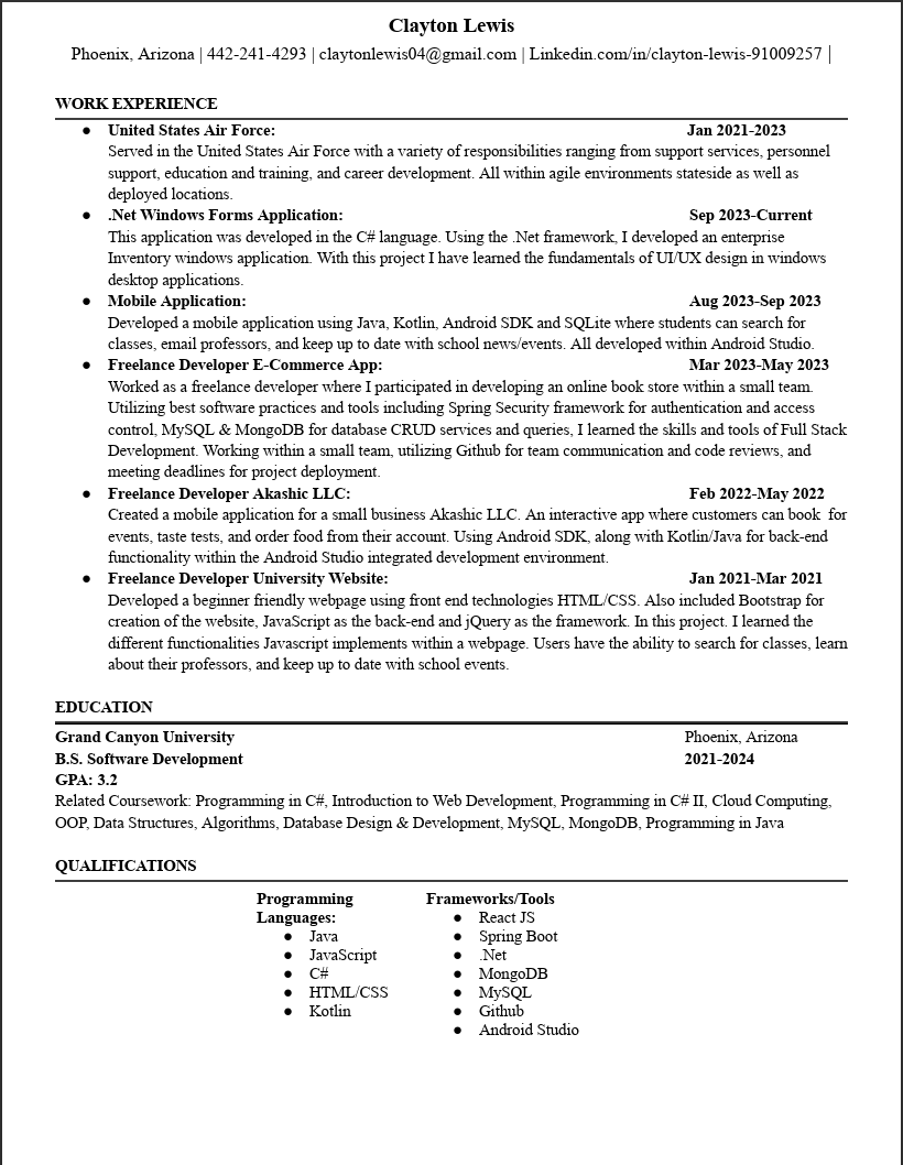 Welcome to My Portfolio Webpage